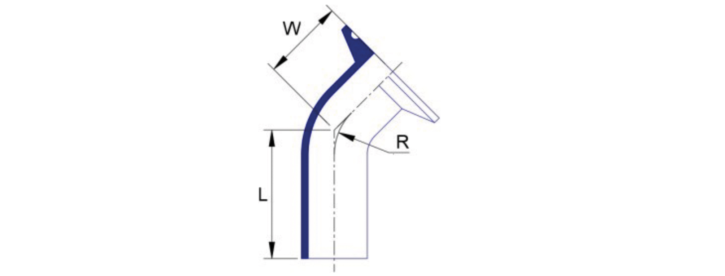 TRU-PURE™ 45° Elbow Weld/Clamp End | Stainless Steel Piping & Fittings ...